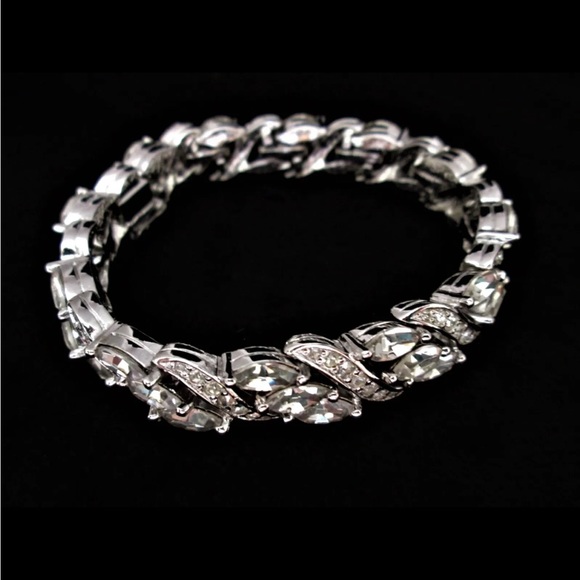 Panetta | Jewelry | Vintage Panetta 95s Rhinestone Encrusted Signed ...